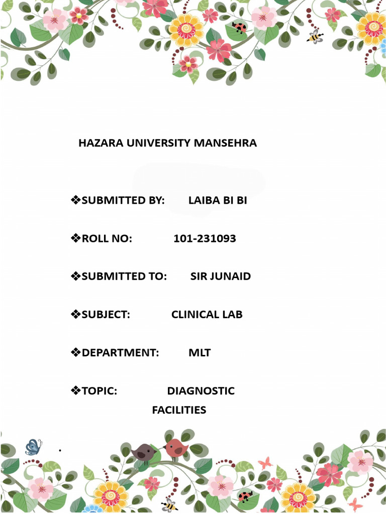 MLT Assignment | PDF | Health Care | Medical Diagnosis