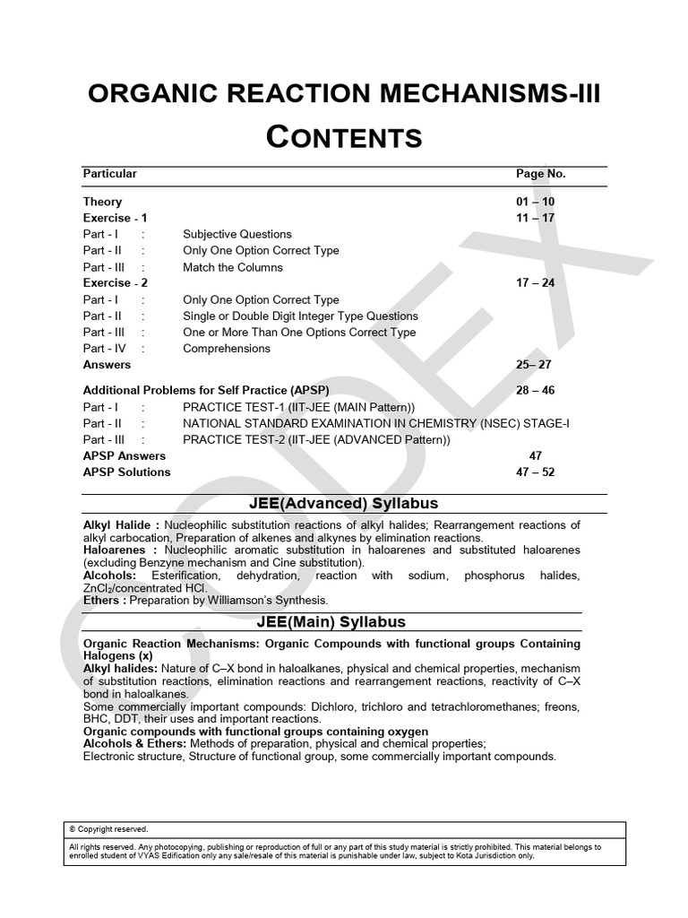 Orm Iii | PDF | Chemical Reactions | Organic Chemistry