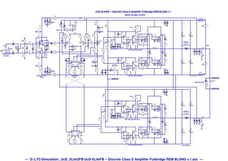 UcD-XLiteFB - Discrete Class D Amplifier Fullbridge REM BLONG v.1 ...