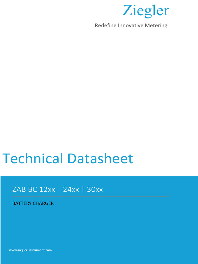 Z-Battery Charger - 30vdc-2.5a - Ziegler - Zab BC 3002/3 | PDF | Battery Charger | Electronic ...