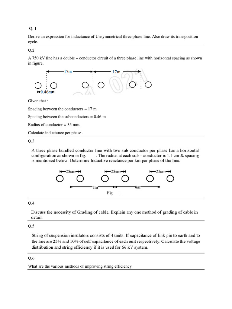 Power system unit 3 overhead lines | PDF | Insulator (Electricity ...