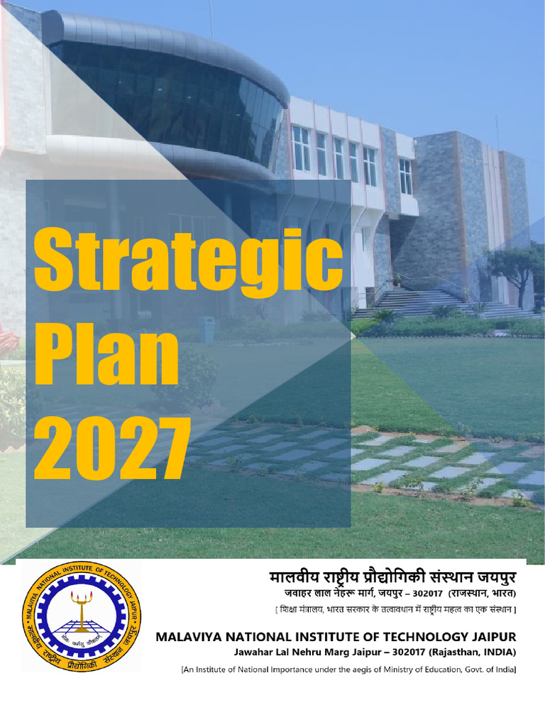MNIT Jaipur Strategic Plan 2027 Overview | PDF | Strategic Planning ...