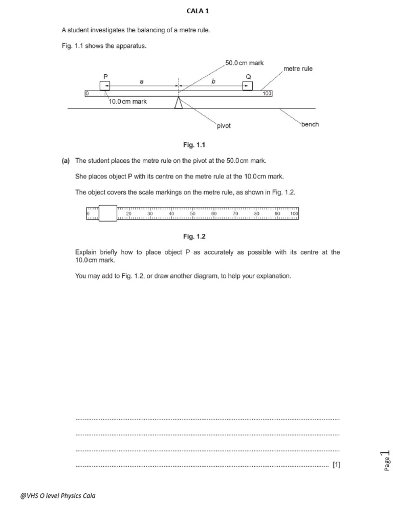 VHS_O_level_Physics_Cala_1_to_5 | PDF