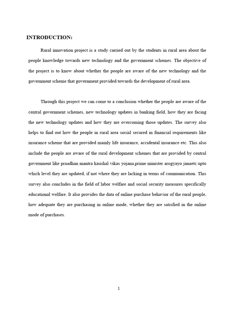 Rural Innovation Project Ajay | PDF | Economies | Financial Services