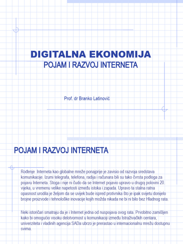 06 Pojam I Razvoj Interneta | PDF