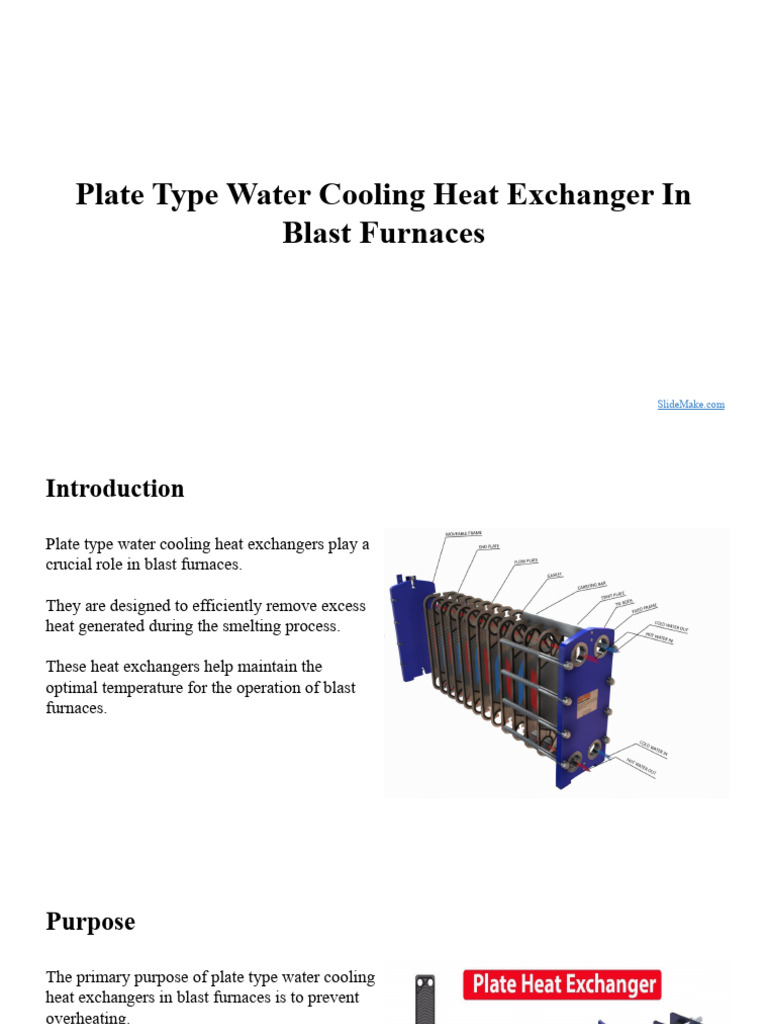 Plate Water Cooling in Blast Furnaces | PDF | Heat Exchanger ...