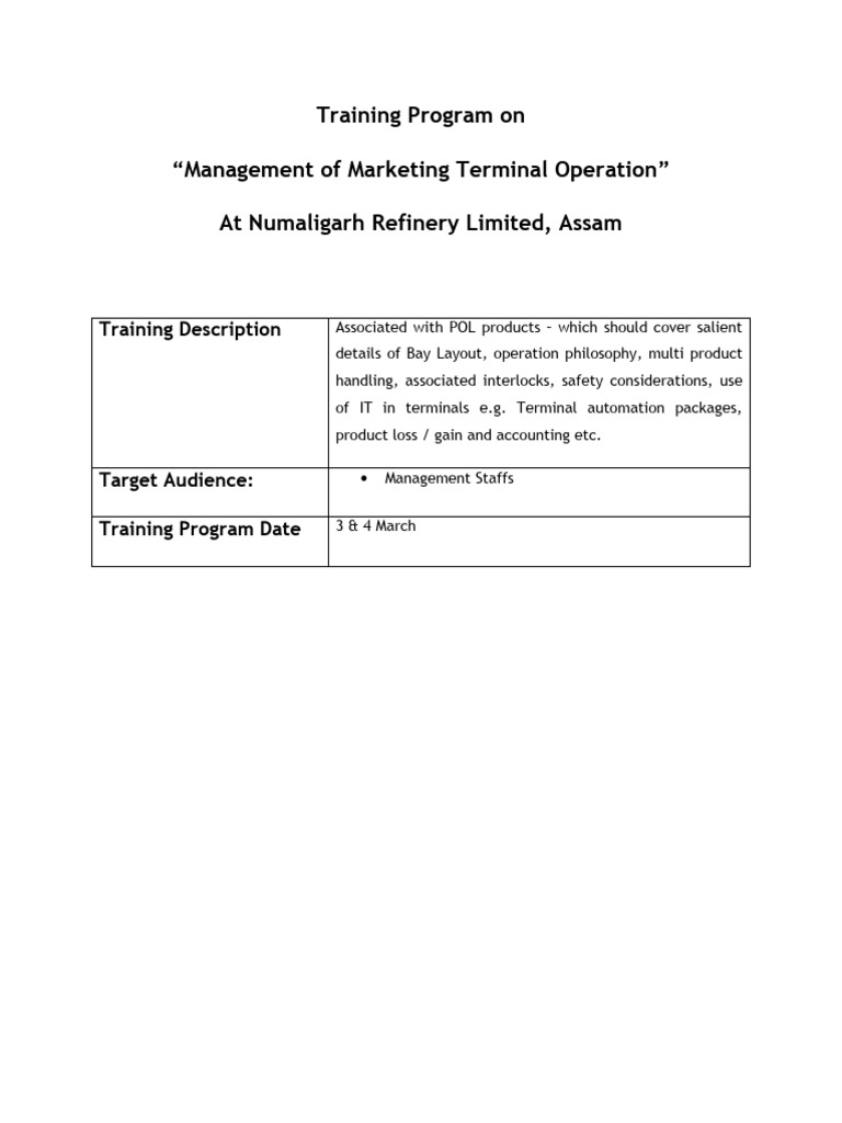 NRL Training Program | PDF