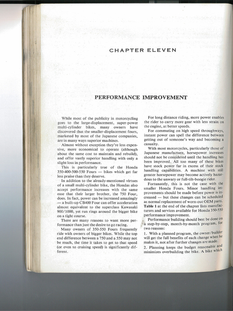 Clymer V5 Performance Enhancements | PDF