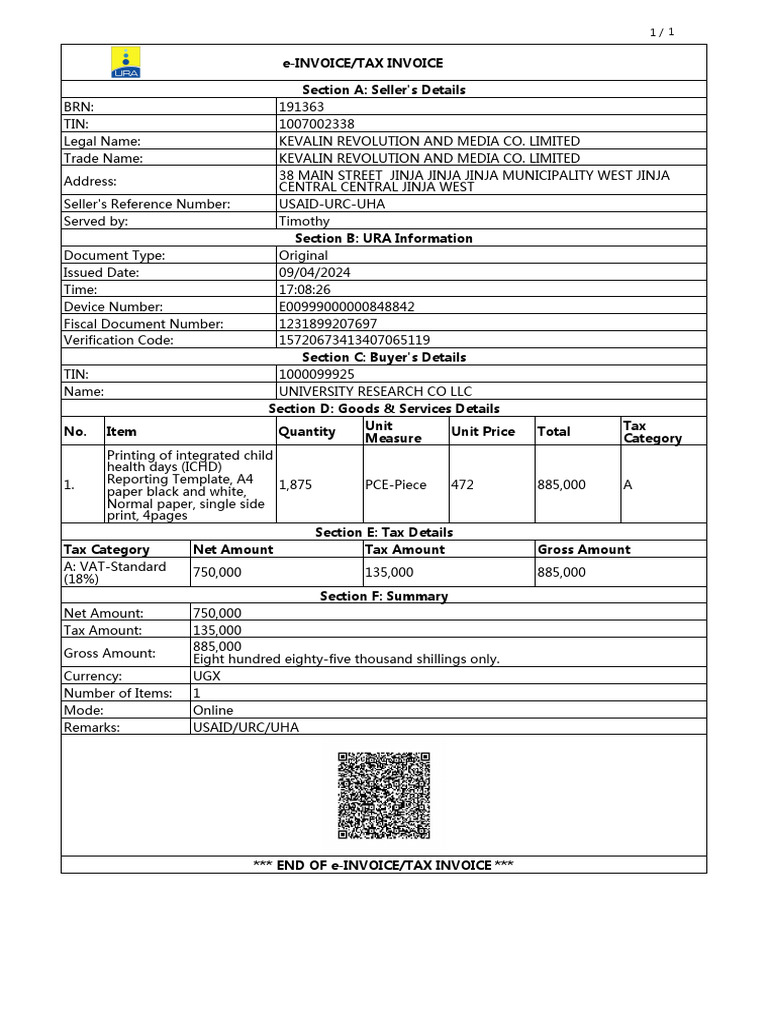 Urc - 7 | Download Free PDF | Invoice | Taxes