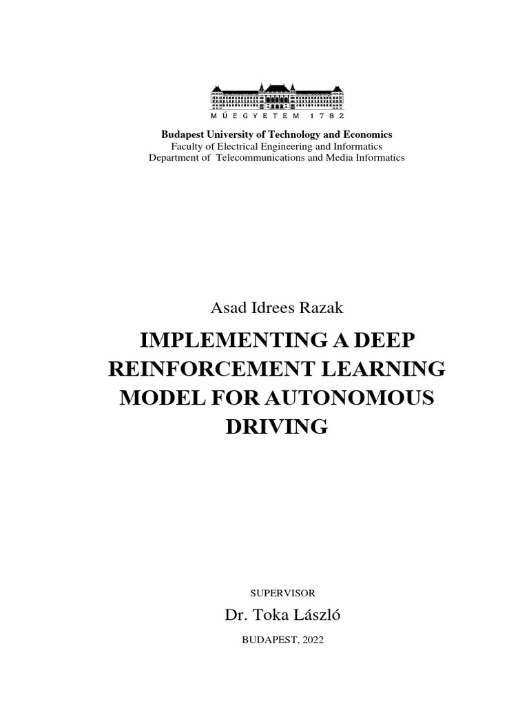 (Thesis 2022) Implementing A Deep Reinforcement Learning Model For ... (Thesis 2022) Implementing A Deep Reinforcement Learning Model For ...