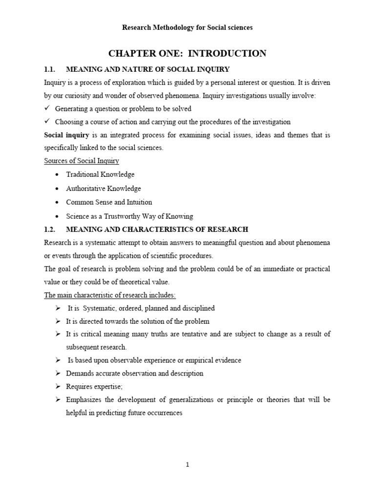 Chapter 1 & 2 | PDF | Methodology | Quantitative Research