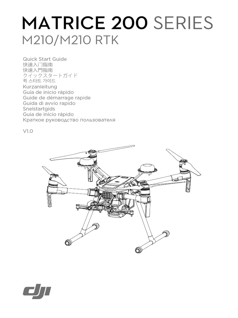 Matrice 210 210 RTK QSG Multi | PDF | Battery Charger | Remote Control