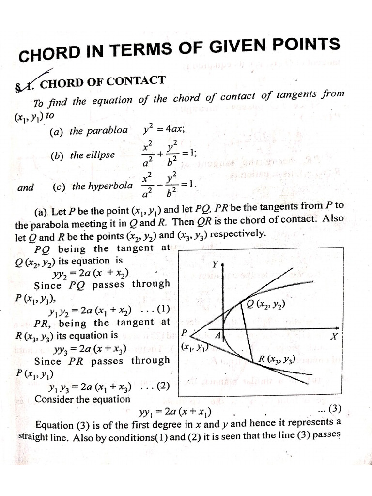 Conic Sections 1 Pdf
