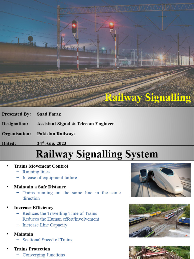 Railway Signalling System | PDF | Rail Infrastructure | Transport Infrastructure