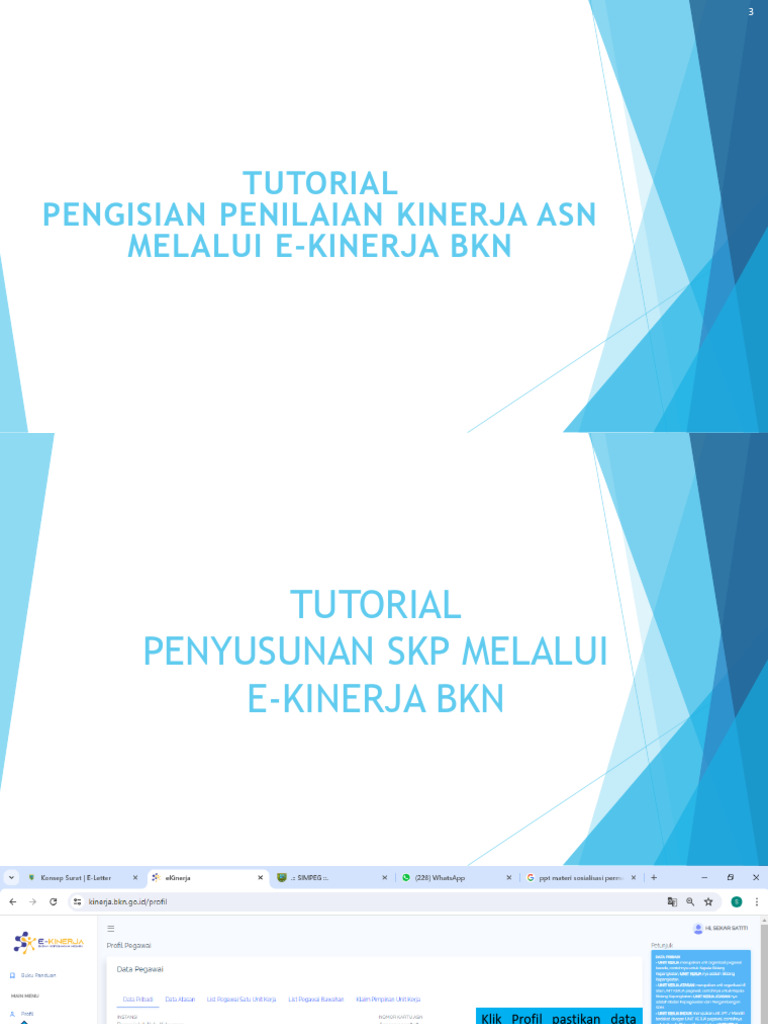 Tutorial E-Kinerja BKN | PDF | Bisnis