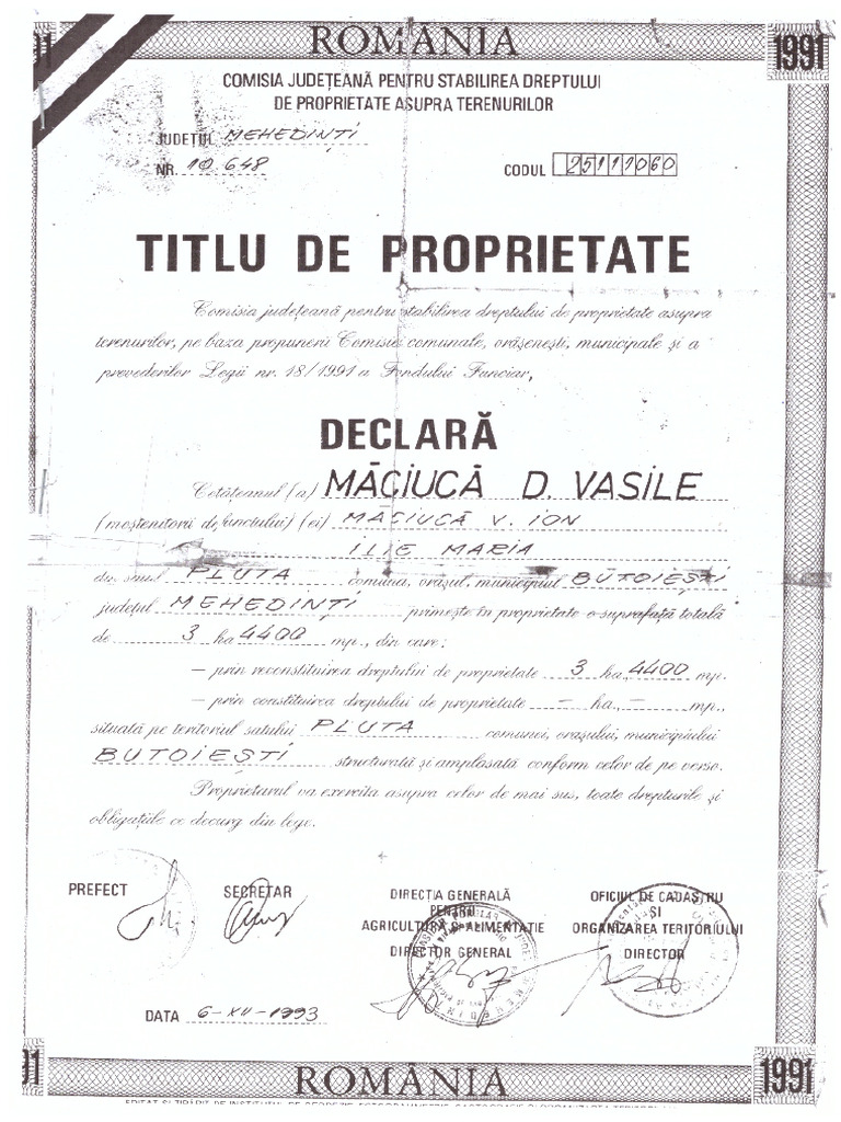 Titlu Proprietate 10648 | PDF
