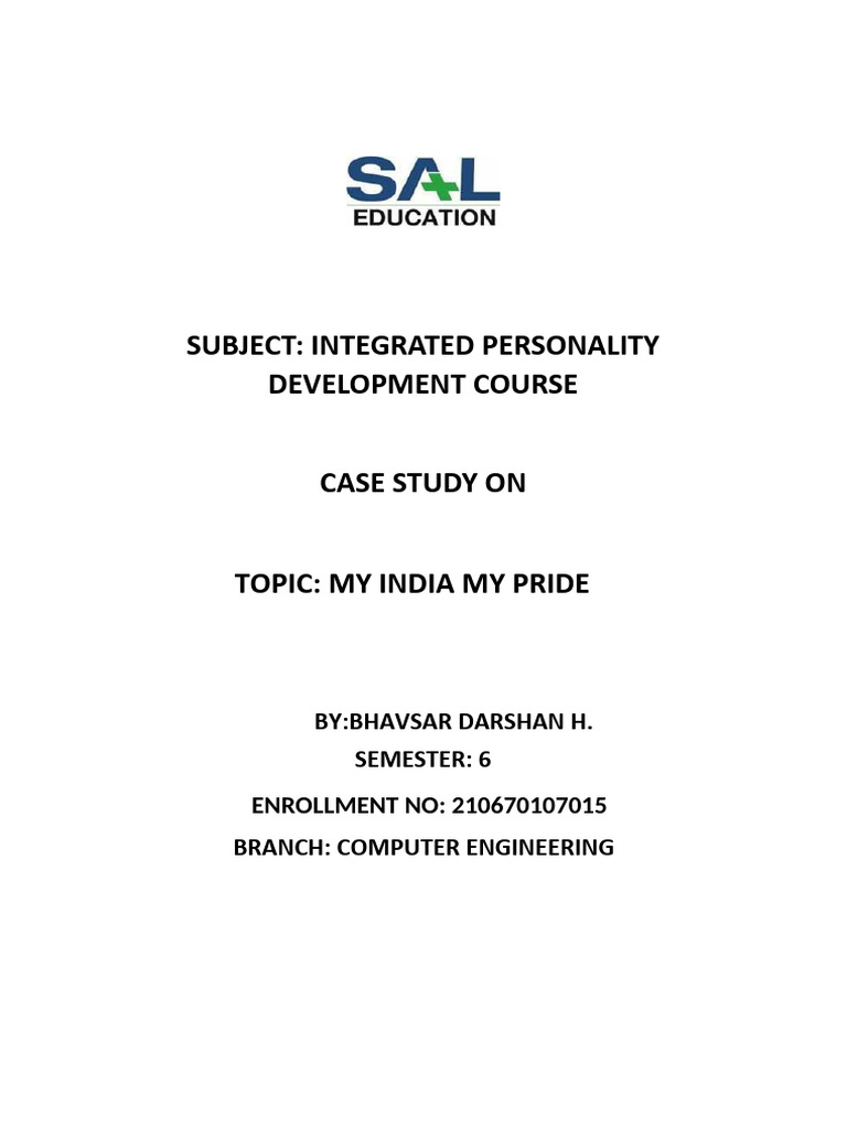 CASE STUDY 1 Darshan | PDF | Travel