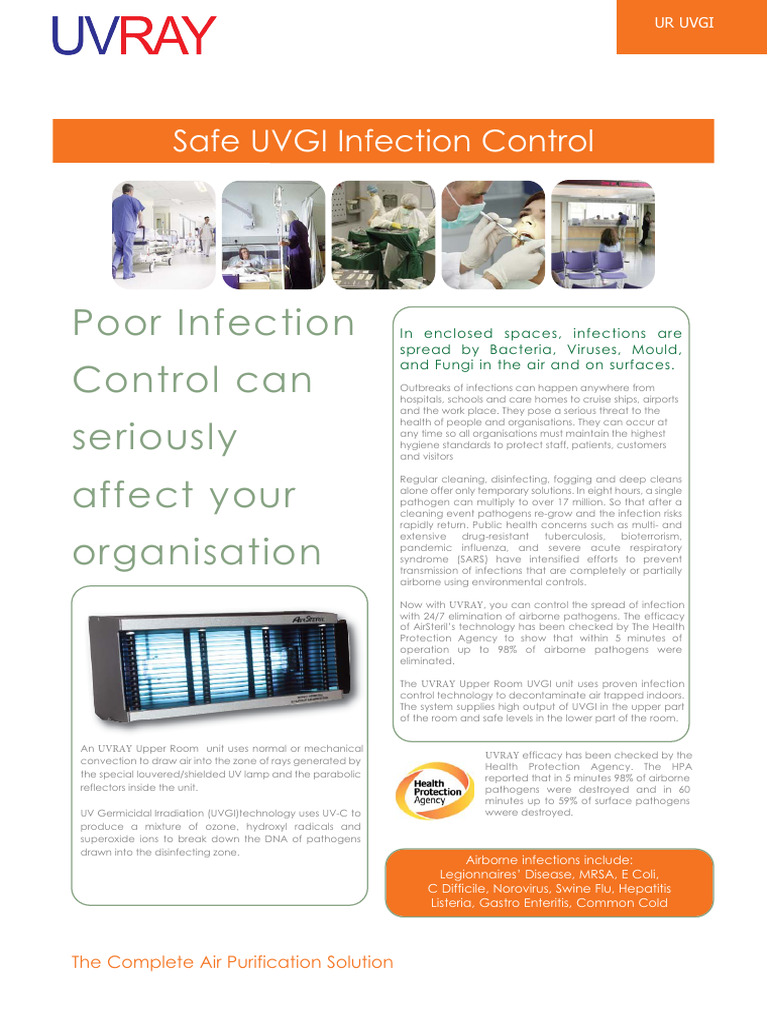 Upper Room UVGI Infection Control System | PDF | Infection | Disinfectant