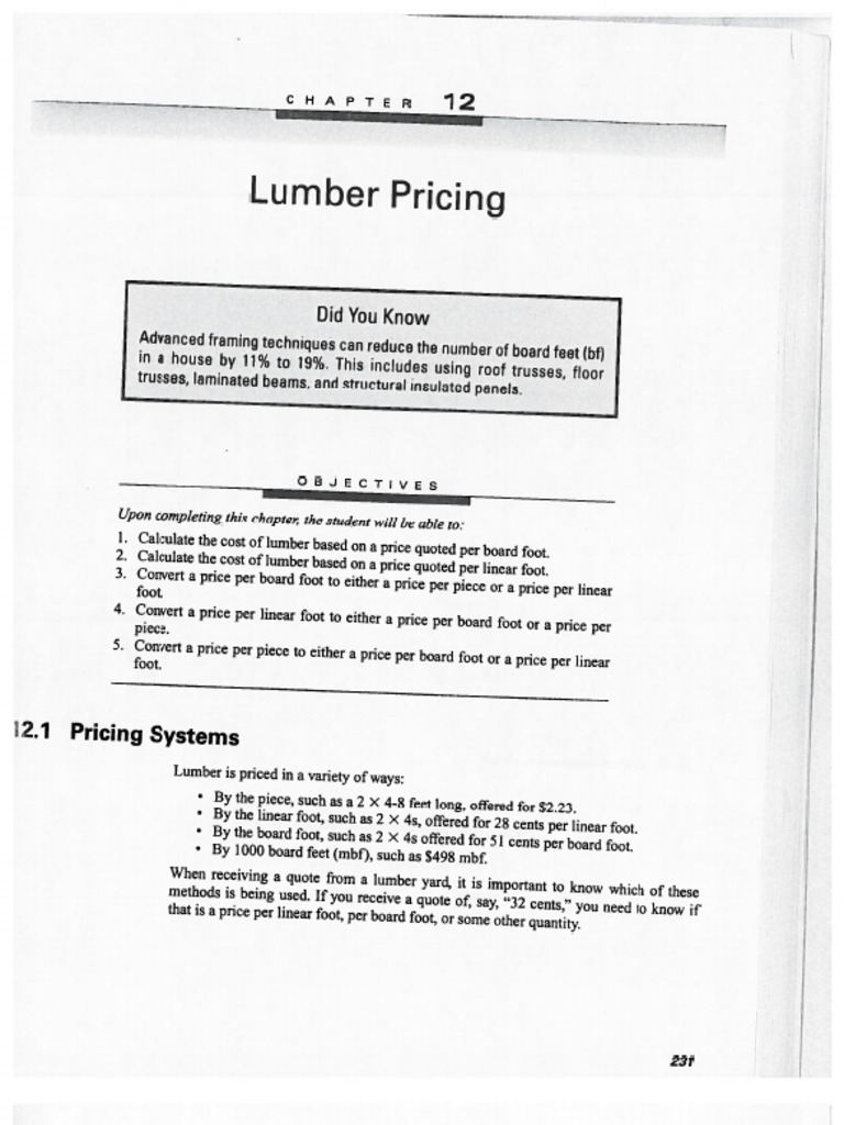 Lumber Pricing1 | PDF