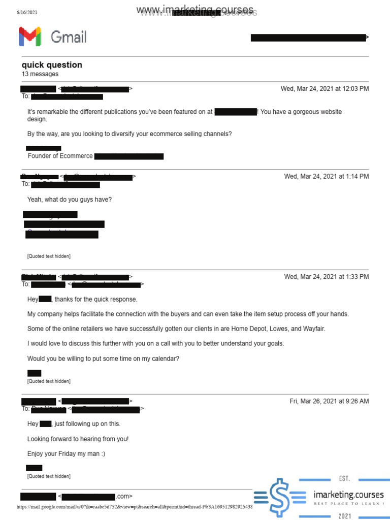 07-Inbox Management Example #2 PDF | PDF | Marketing