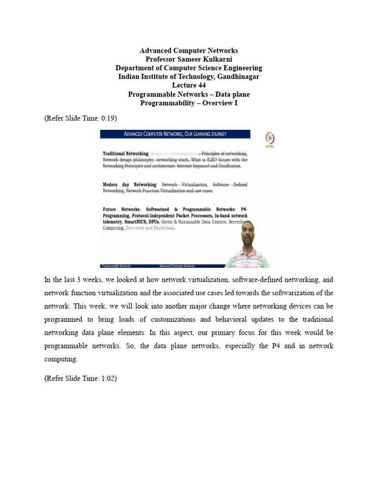 Lec 44 | PDF | I Pv6 | Computer Network