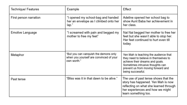Literary Techniques and Their Effects | PDF