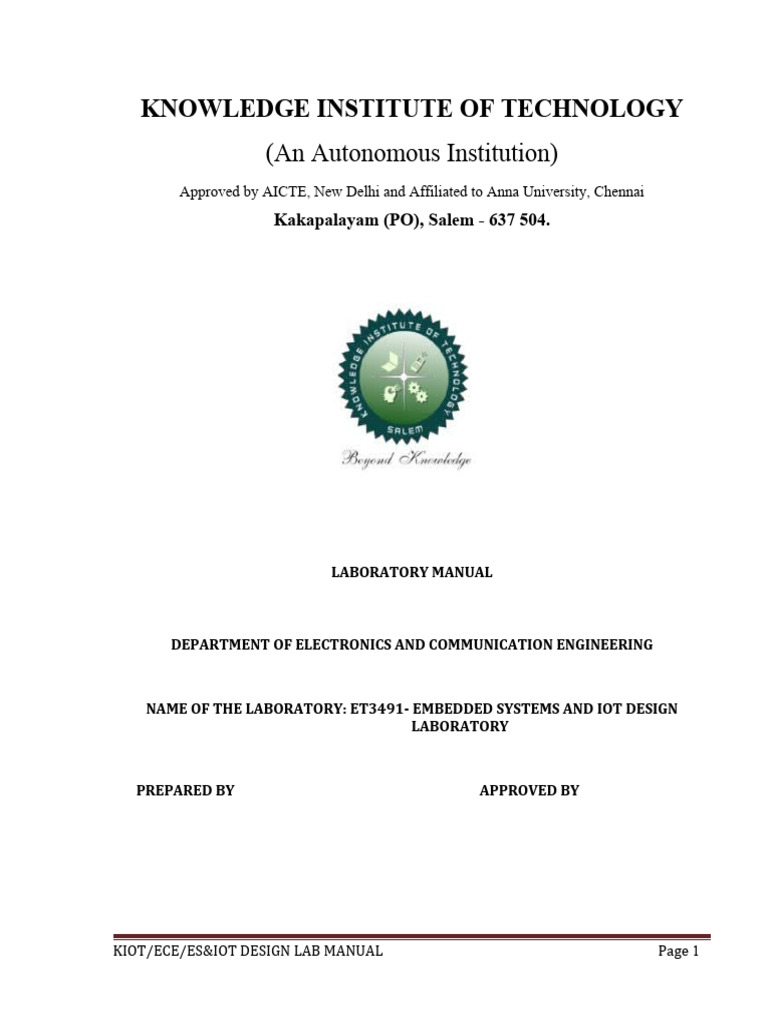 Es& Iot Design Lab-Exp No.1 | PDF | Assembly Language | Internet Of Things
