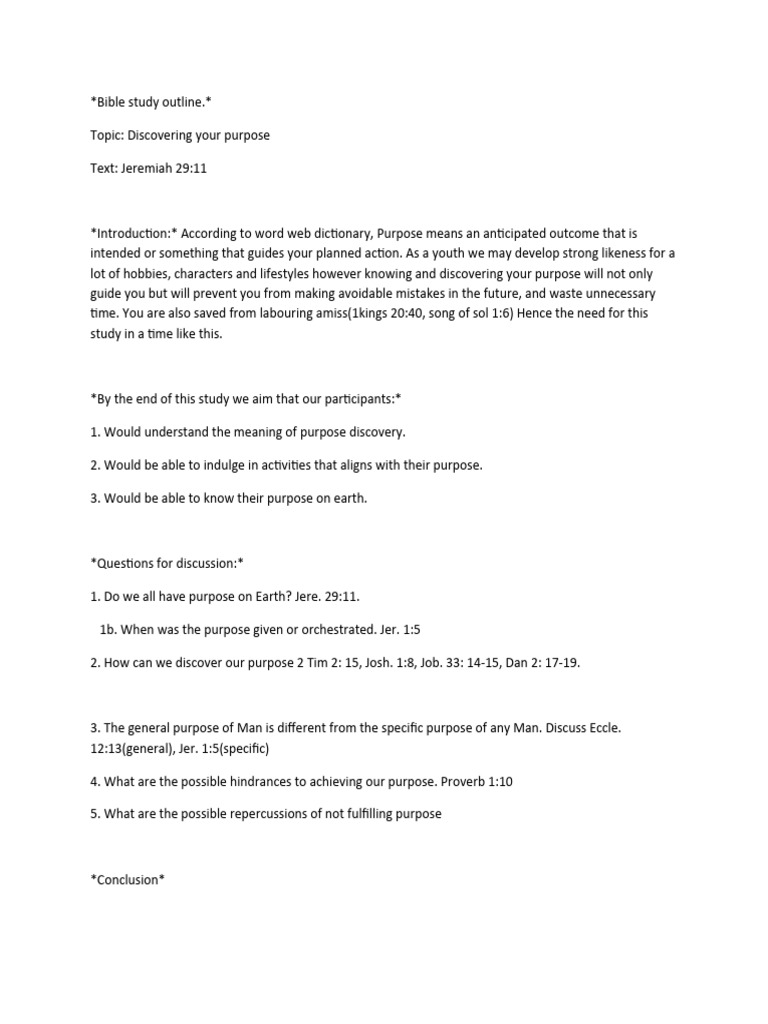 Bible Study out-WPS Office | PDF