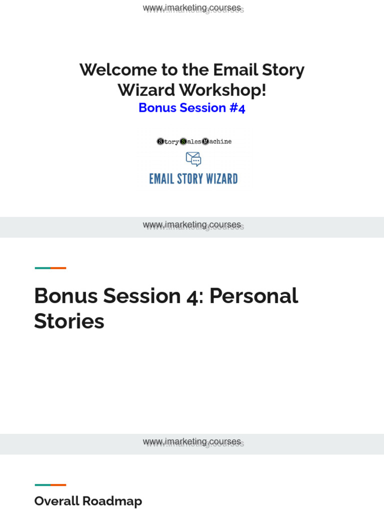 05-Week 4 - Email Story Wizard Workshop | PDF