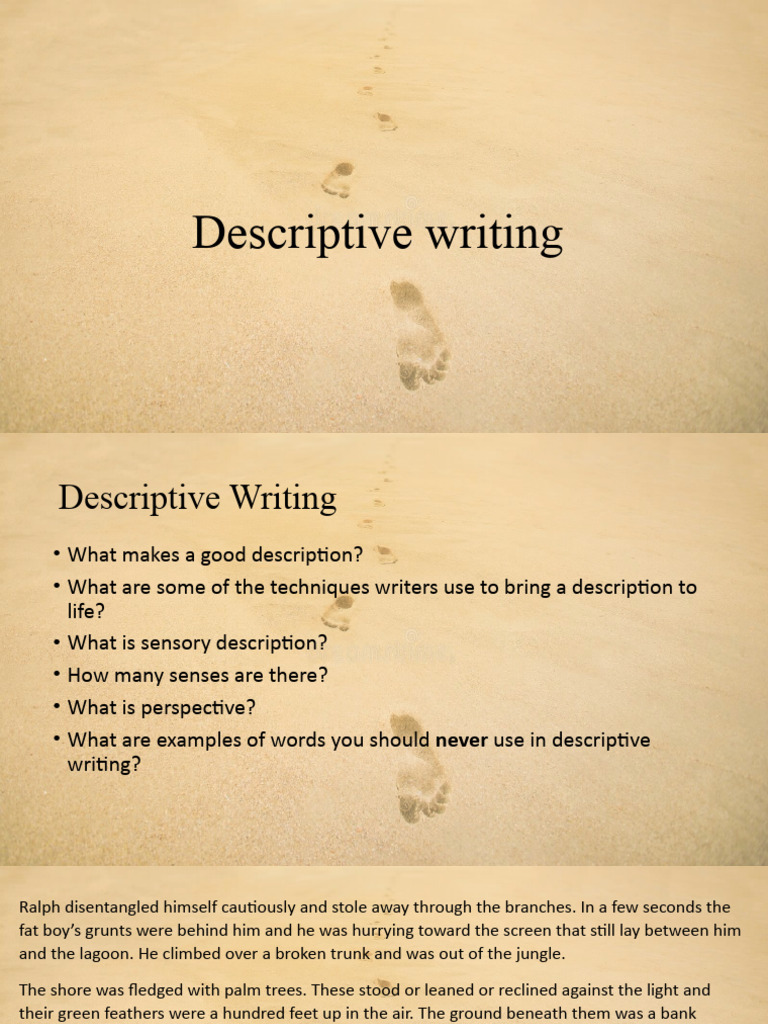 Descriptive Writing | PDF | Poetry