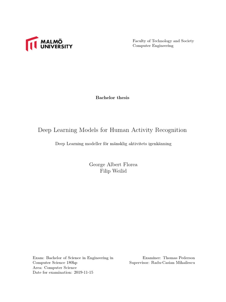 FULLTEXT01 | PDF | Artificial Neural Network | Machine Learning