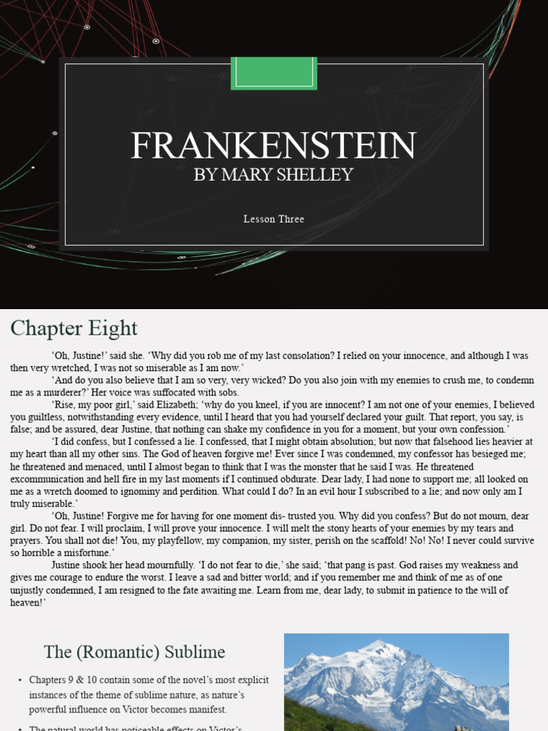 Frankenstein Lesson Three | PDF | Confession (Religion) | Frankenstein