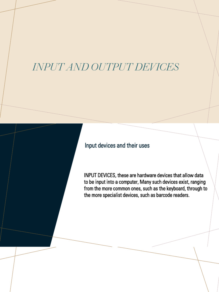 Input-and-output-devices | PDF | Image Scanner | Computer Keyboard