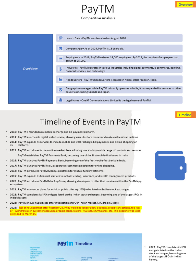 PayTM Competitive Analysis | PDF | Credit Card | Banks