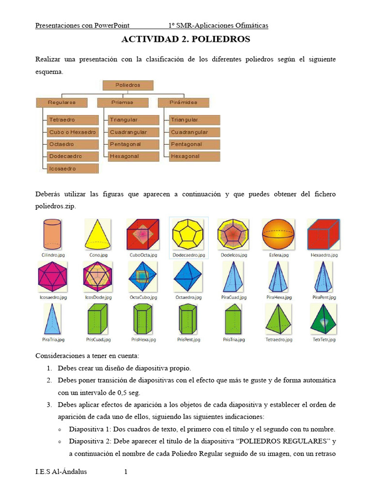 Actividad 2-Poliedros | PDF | Métodos y materiales de enseñanza ...