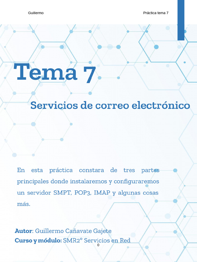 Configuración de Servidor de Correo SMTP | PDF | Servicio de red | Protocolos de internet