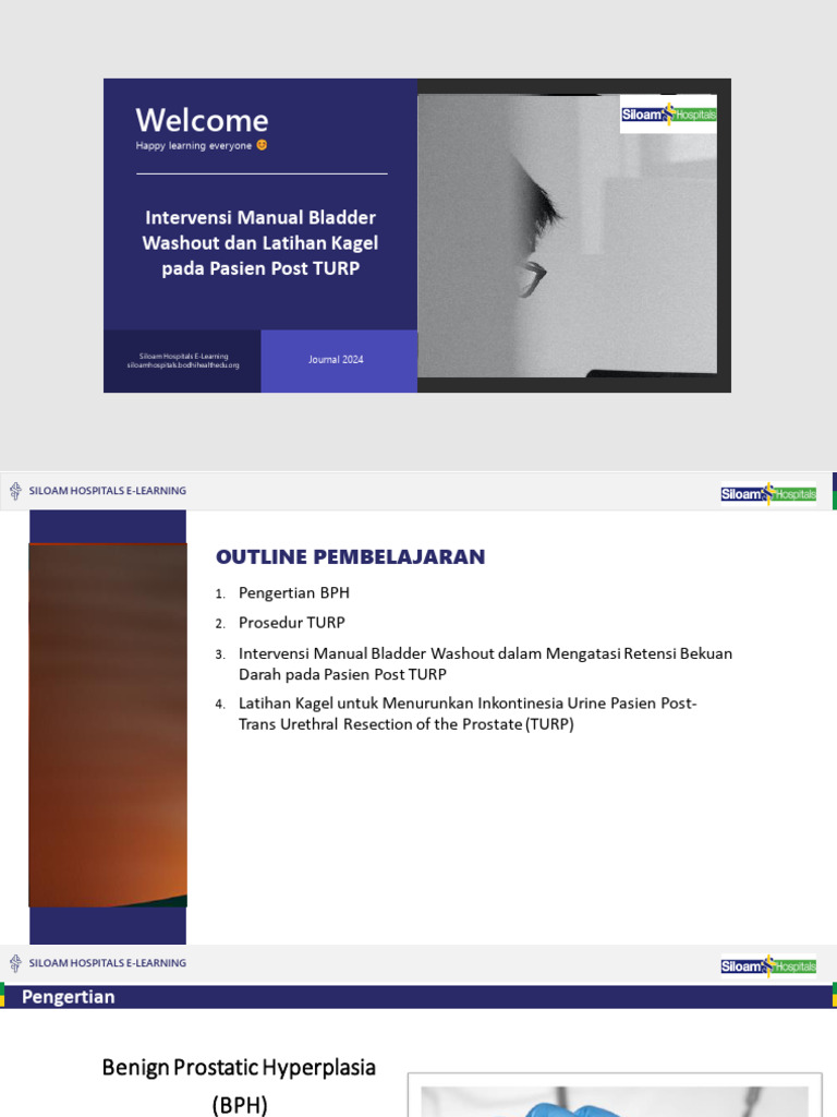 Manual Bladder Washout Dan Latihan Kagel Pada Pasien Post TURP | PDF