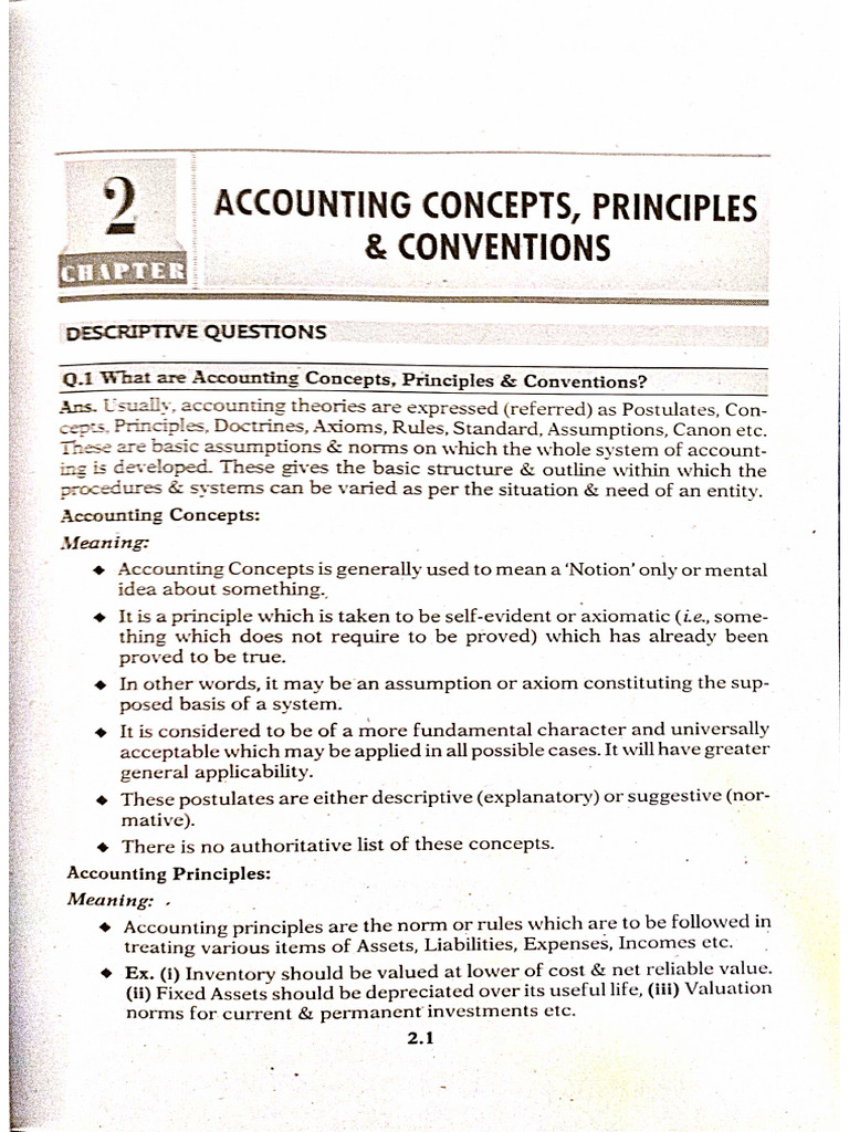 Accounting Concepts, Principles and Conventions | PDF Accounting Concepts, Principles and Conventions | PDF