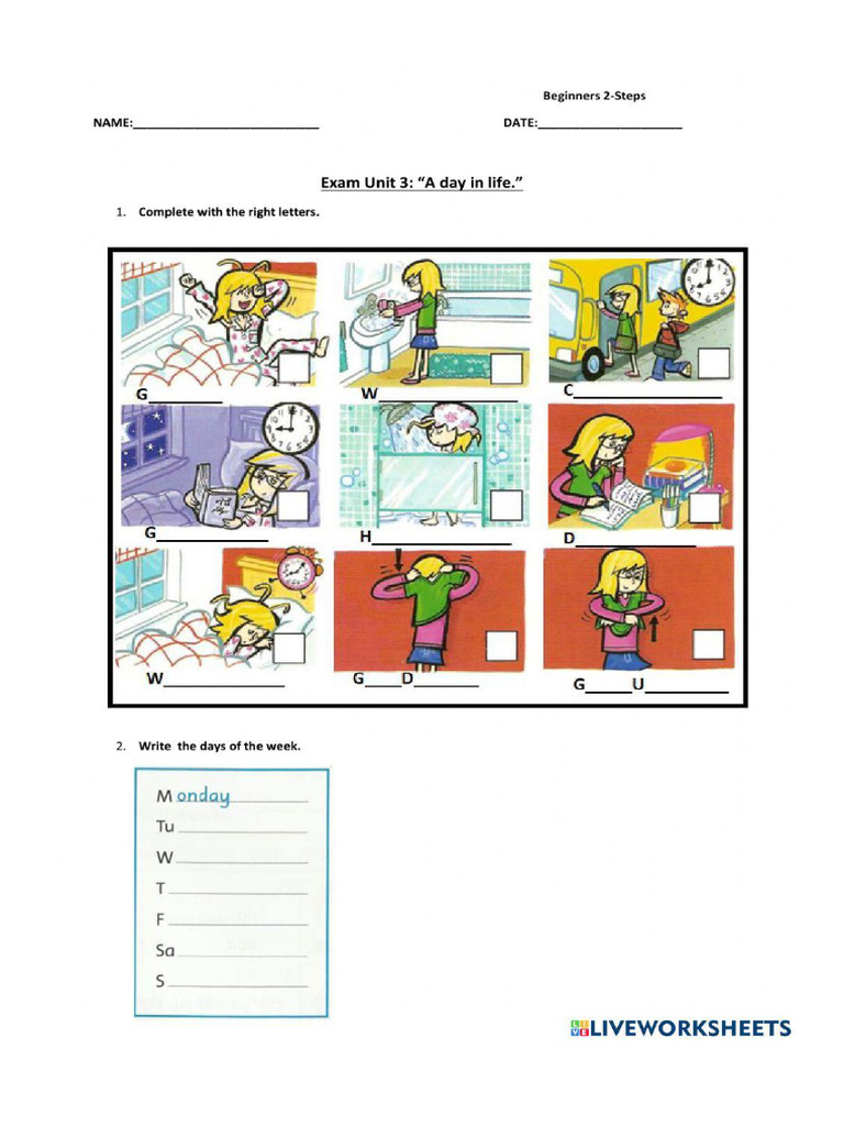 A Day in The Life Kid S Box 3 Unit 3 | PDF