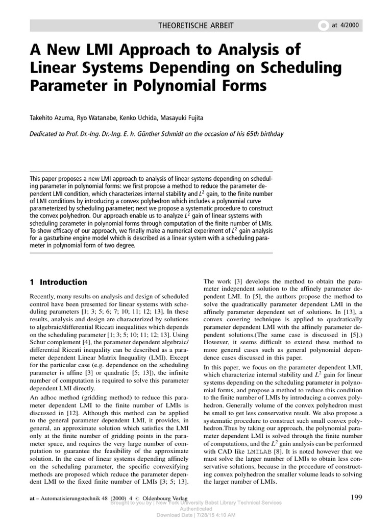 Azuma 2000 | PDF | System Of Linear Equations | Polynomial