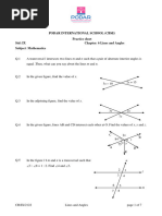 Lines and Angles Class 9 | PDF | Triangle | Euclid