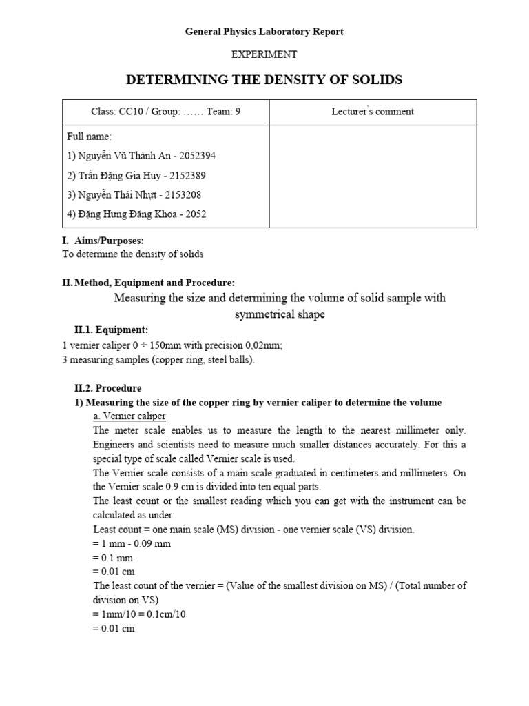 Lab-1-report | PDF | Mass | Force