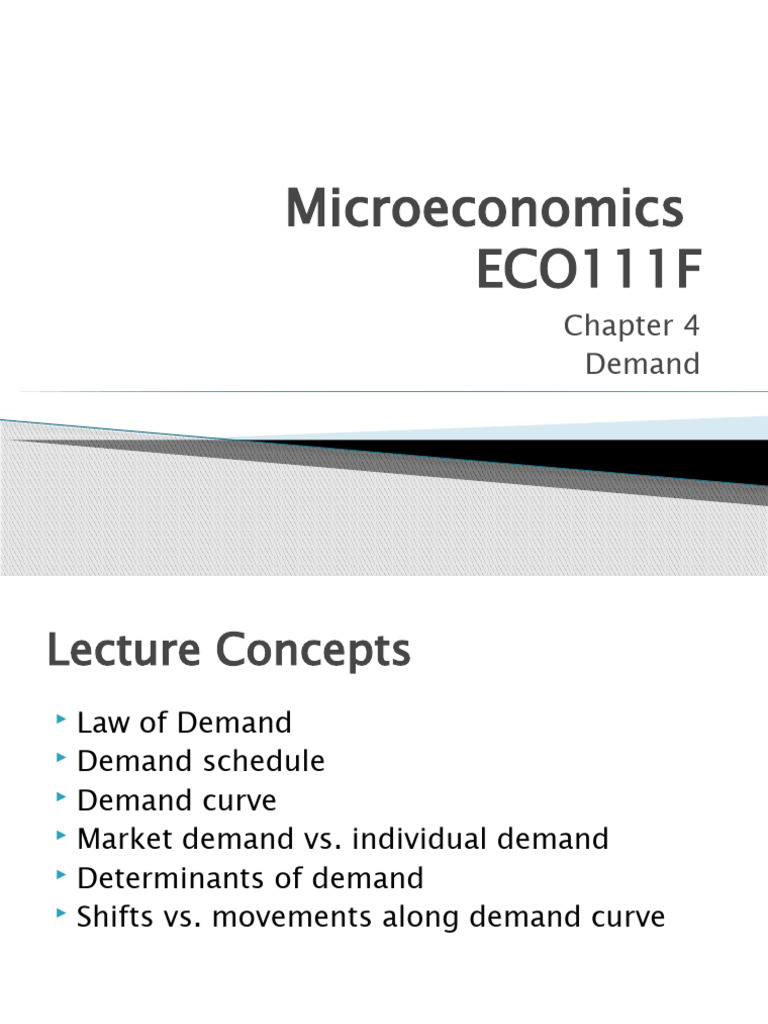 Chapter 4 - Demand | PDF | Demand | Demand Curve