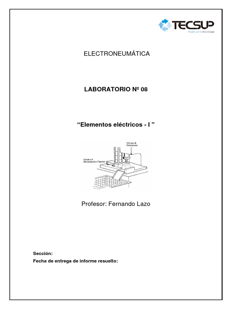 Laboratorio N°8 - Elementos Elec I LM | PDF | Solenoide | Laboratorios