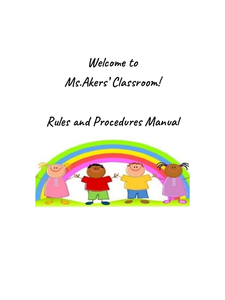 Rules and Procedures Manual | PDF | Classroom | Learning