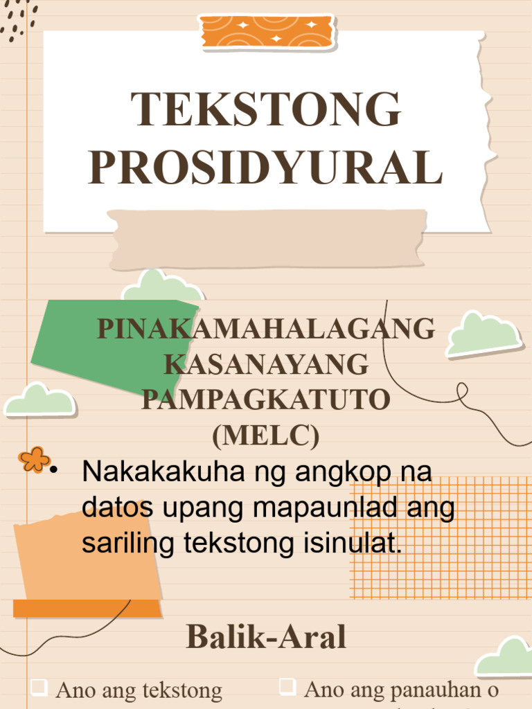Tekstong Prosidyural | PDF