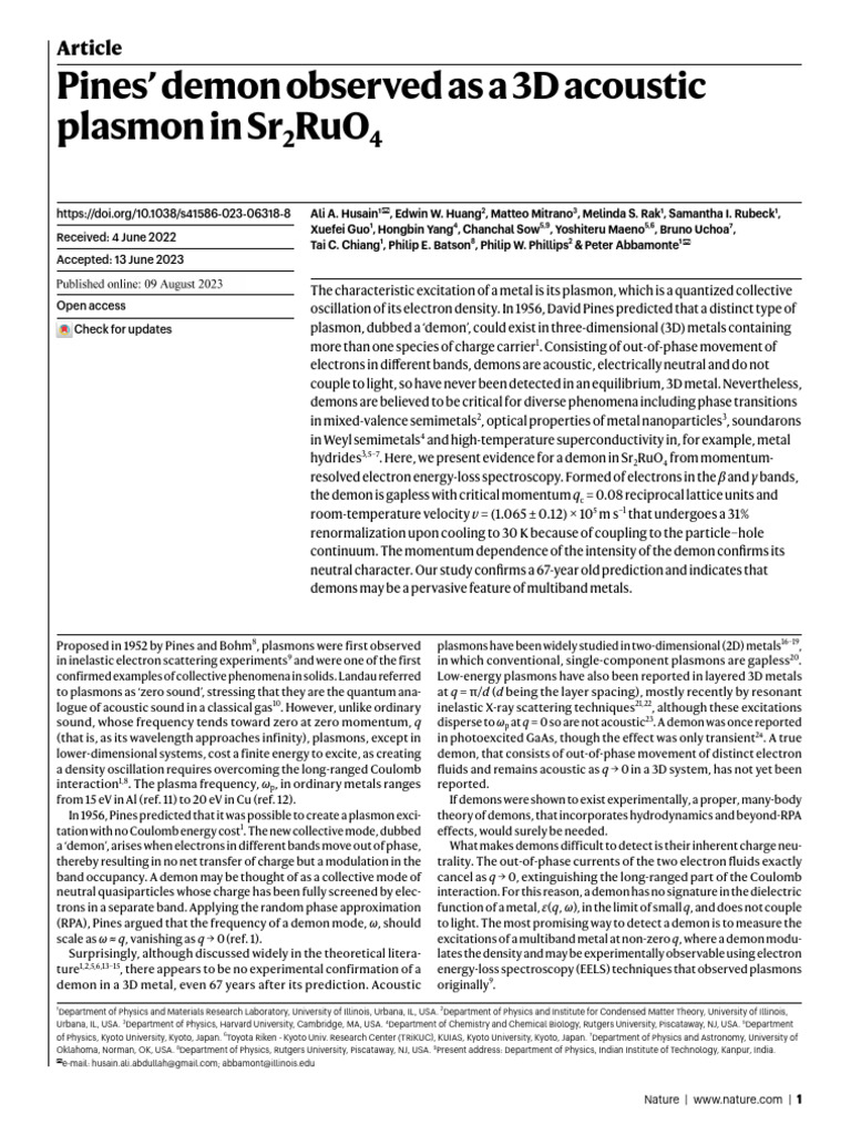 Demon Particle Official Paper | PDF | Plasmon | Electron