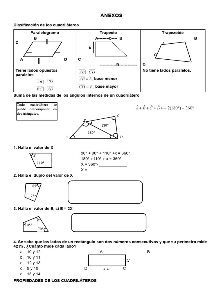 6° GRADO 26 de Abril M - FICHA | PDF | Rectángulo | Geometria clasica