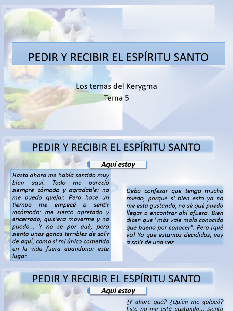 Pedir y Recibir El Espiritu Santo | PDF | espíritu Santo | Jesús