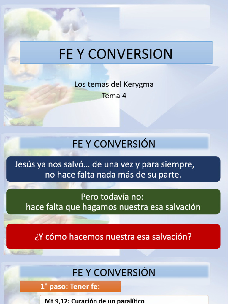 Fe y Conversión | PDF | Fe | Jesús